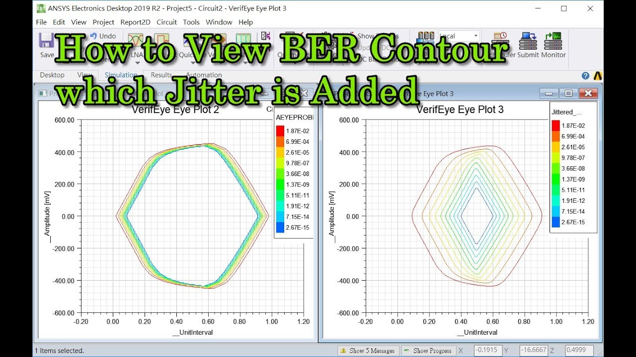 How to View BER Contour which Jitter is Added - YouTube
