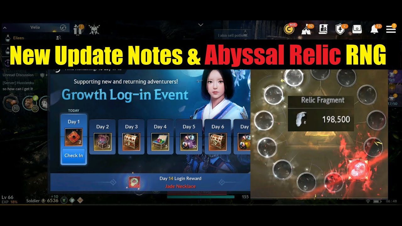 Black Desert Mobile New Update Review & Abyssal Relic RNG Test 200K ...