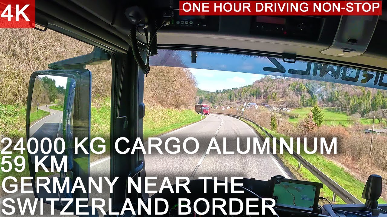 POV 4K TRUCK DRIVING IN GERMANY🇩🇪 NEAR THE SWITZERLAND BORDER # ...