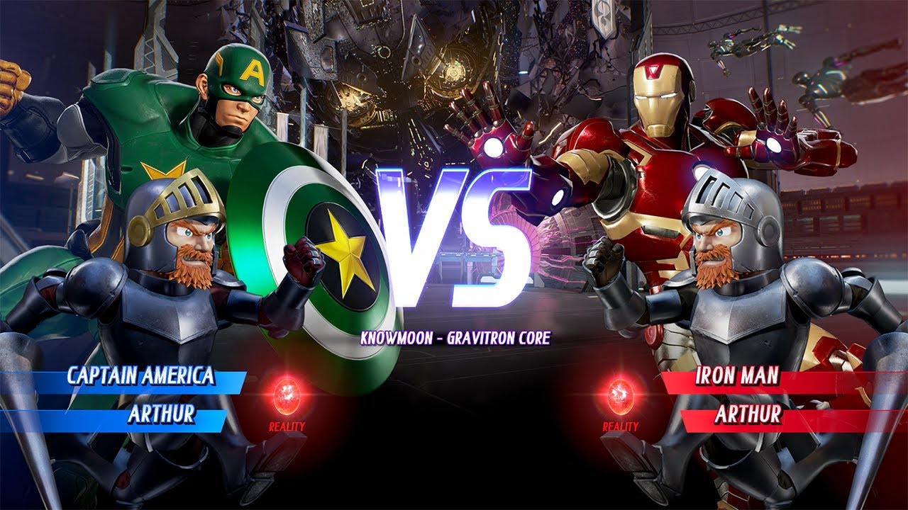 CaptainAmerica,ArthurVs Ironman, Arthur Marvel vs capcom infinite ...