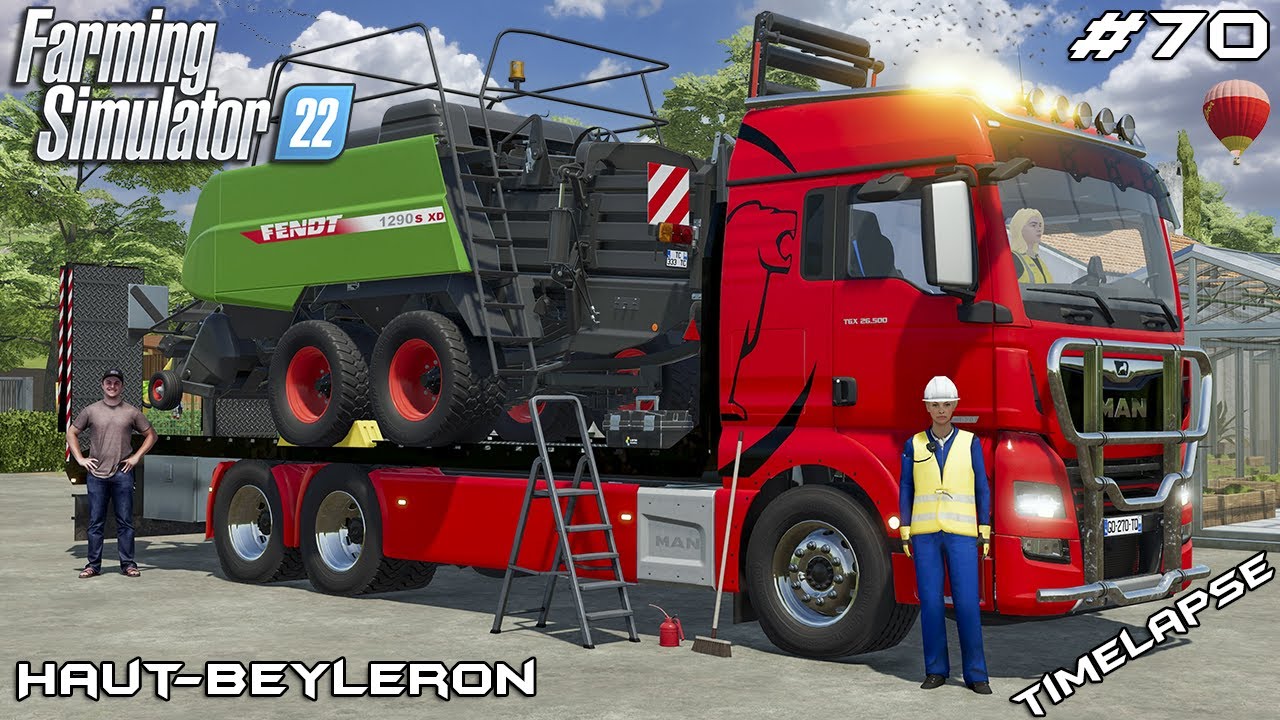 Buying a new BIG SQUARE BALER | Animals on Haut-Beyleron | Farming ...