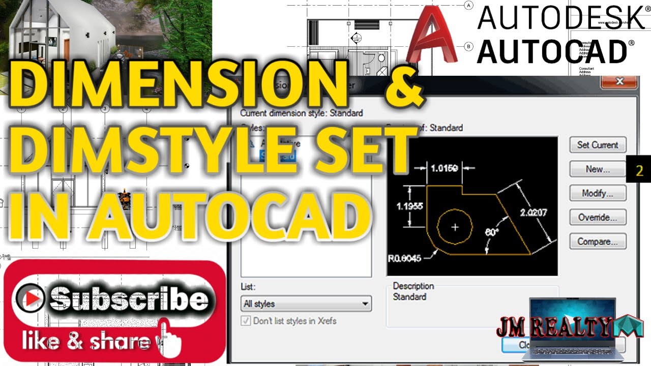 HOW TO USE DIMSTYLE AND DIMENSION SET IN AUTOCAD YouTube how-to-use-dimstyle-and-dimension-set-in-autocad-youtube