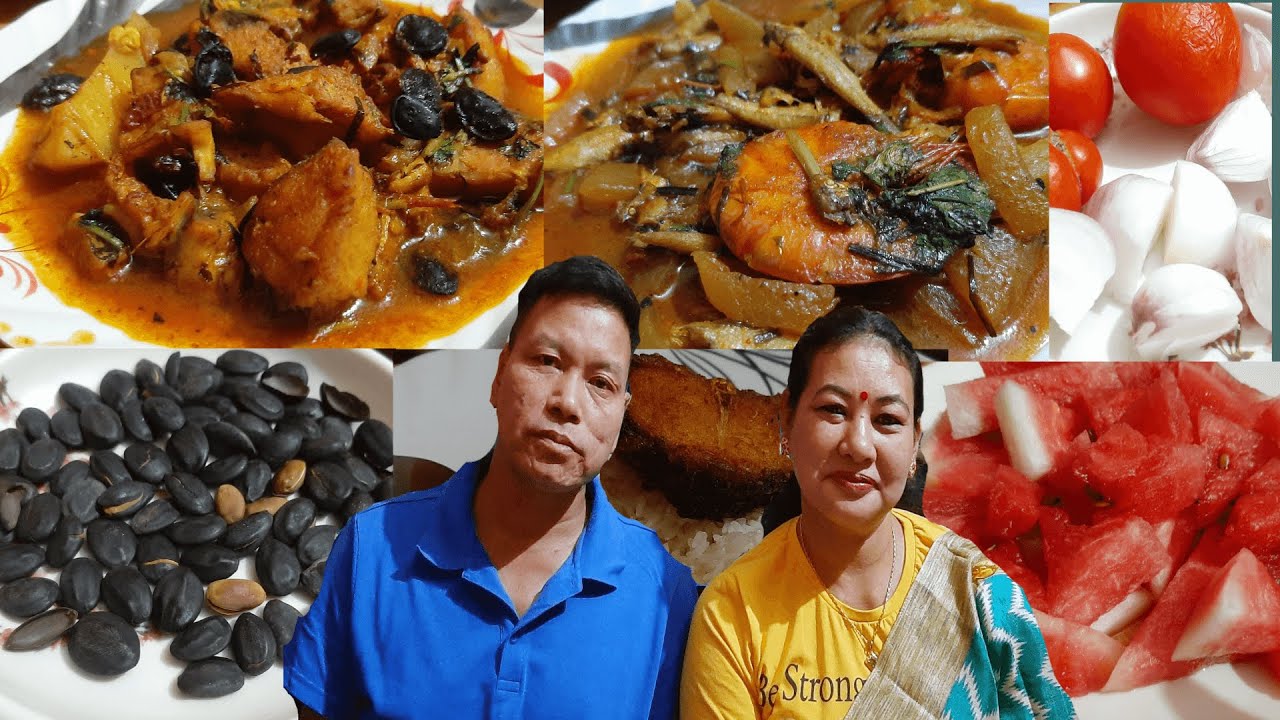 Nga atoiba , watermelon 🍉, muka nga khajing Thongba, yongchak, salad ...