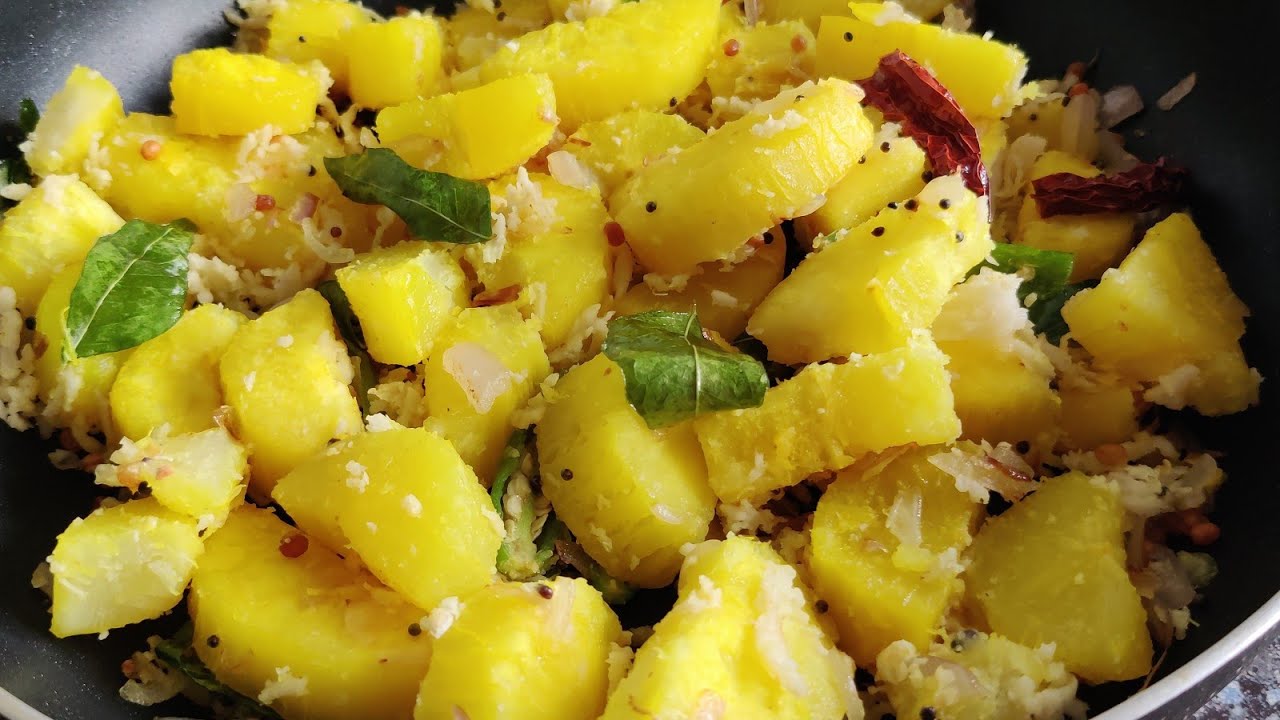 மரவள்ளி கிழங்கு பொரியல் / Tapioca poriyal recipe / maravalli kilangu ...