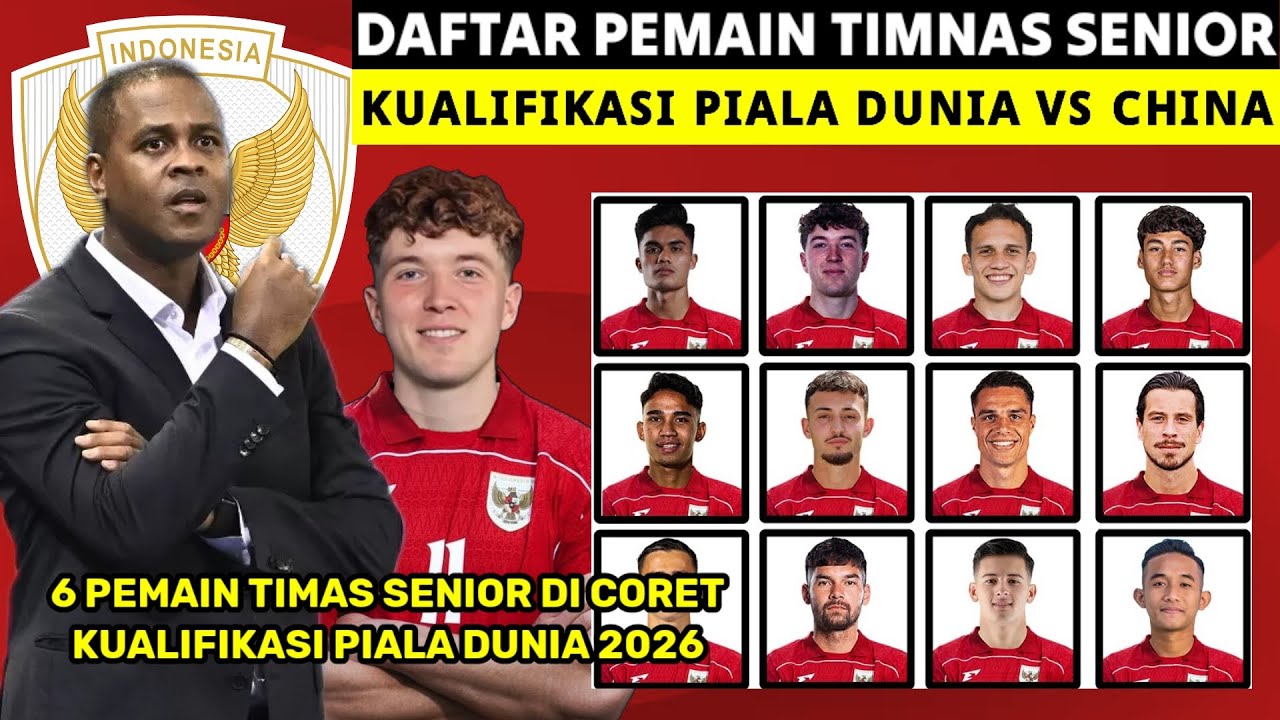 6 PEMAIN DI CORET! DAFTAR PEMAIN TIMNAS INDONESIA SENIORKUALIFIKASI ...