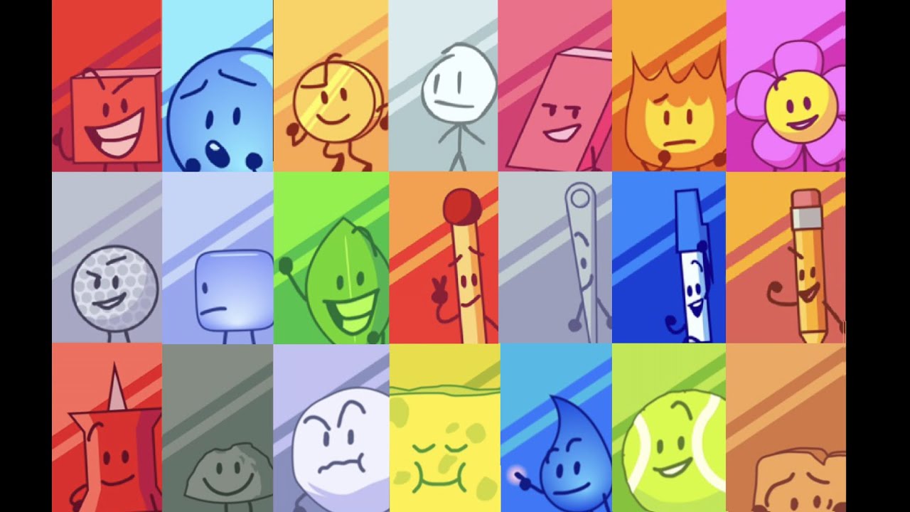 BFRFTBC 1a: BFDI S1 Characters (21) - YouTube