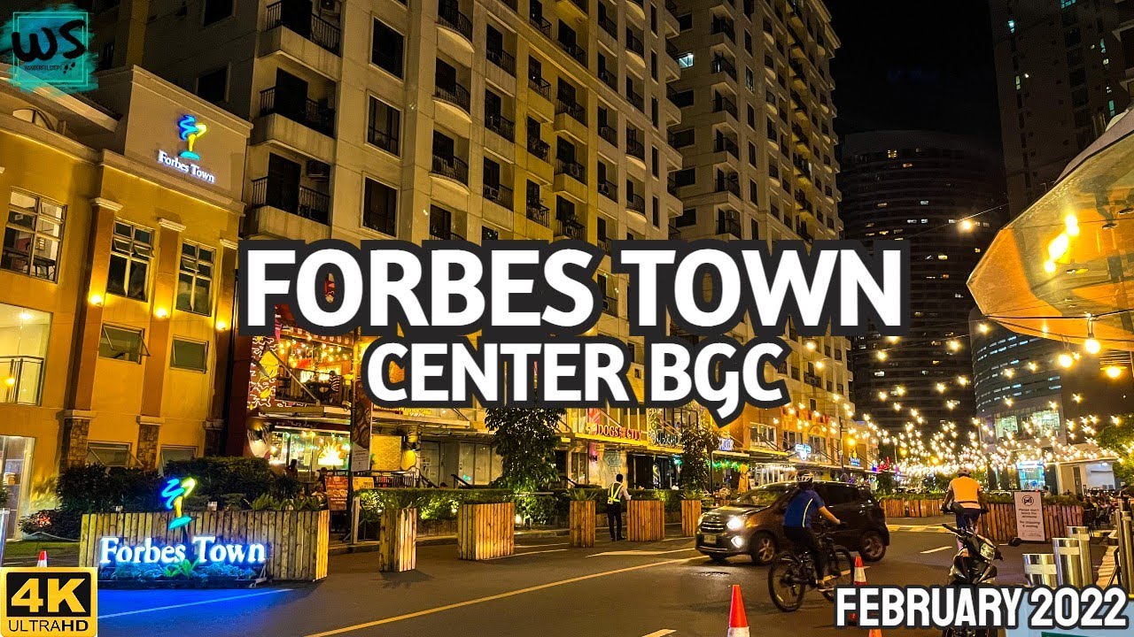 [4K] Forbes Town Center Burgos Circle 2022 Night Walk - BGC Taguig ...
