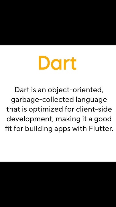 Interview Questions Series Q3. Which programming language does flutter ...