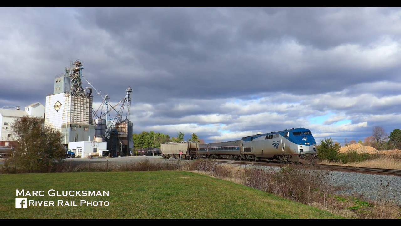 Amtrak's Cardinal in Virginia -- with a Superliner! - YouTube