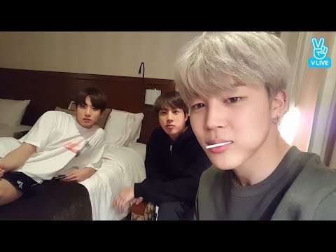 [ENG SUB] BTS VLIVE FULL (15/12/2016) JIN, JIMIN, JUNGKOOK EAT JIN VLIVE 2016
