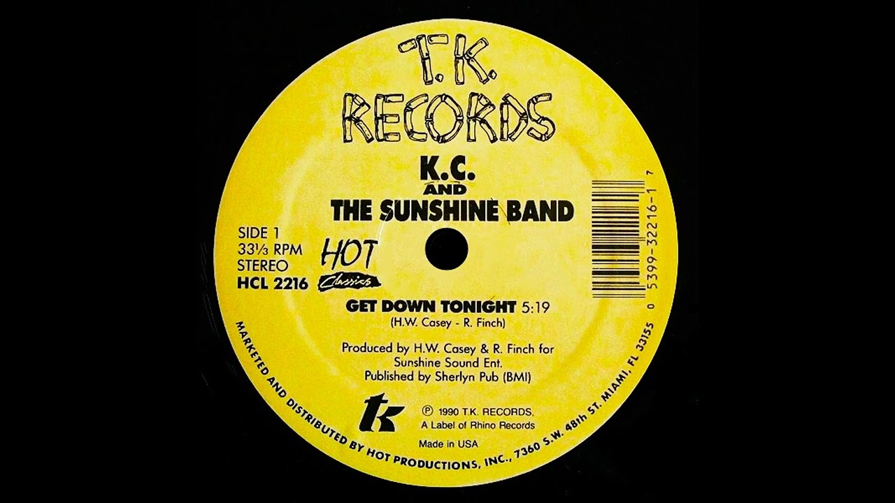 Get Down Tonight (1975) (Original Long Version) K.C. And The Sunshine ...