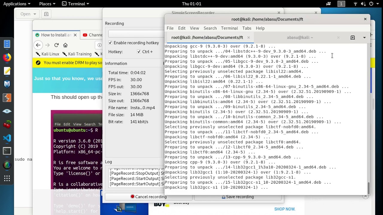 Install R in Kali Linux 2020 - YouTube