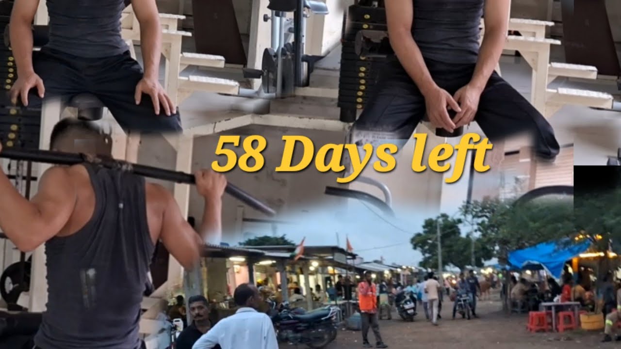 58 days left 😊💪lets see what a changed of my body after 60 days hard ...