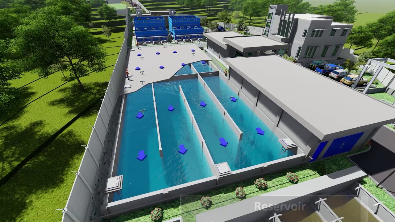 Animasi Water Treatment Plan PP Infrastruktur SPAM Tangsel - YouTube