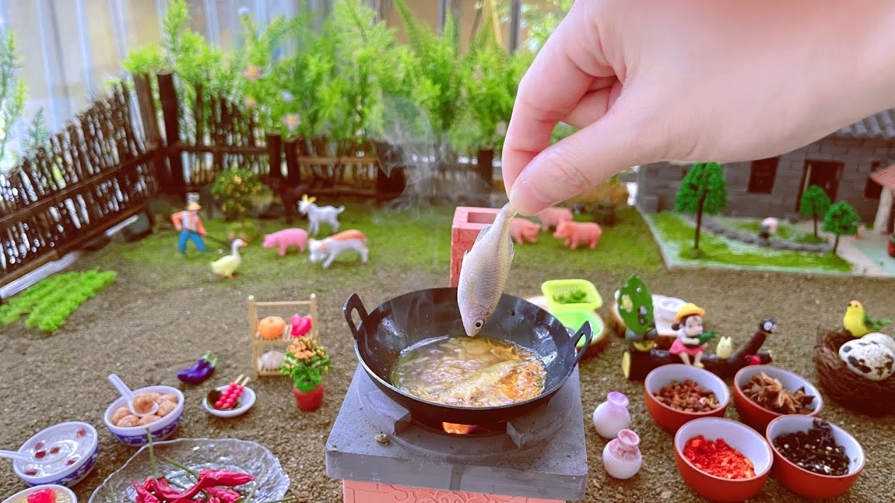 Beautiful nature with rural life | DIY mini food in real life ...