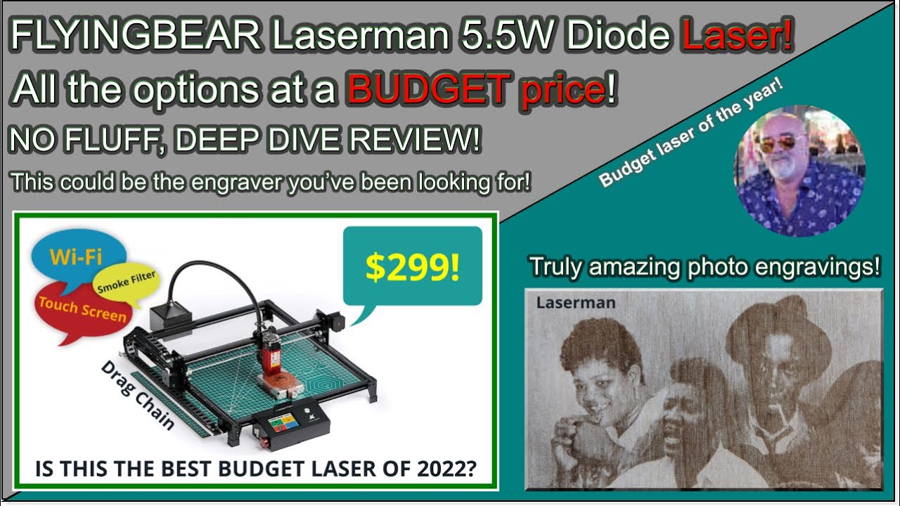 ℹ️ Flying Bear Laserman, 5W Diode Laser Review! Comprehensive Review! - YouTube