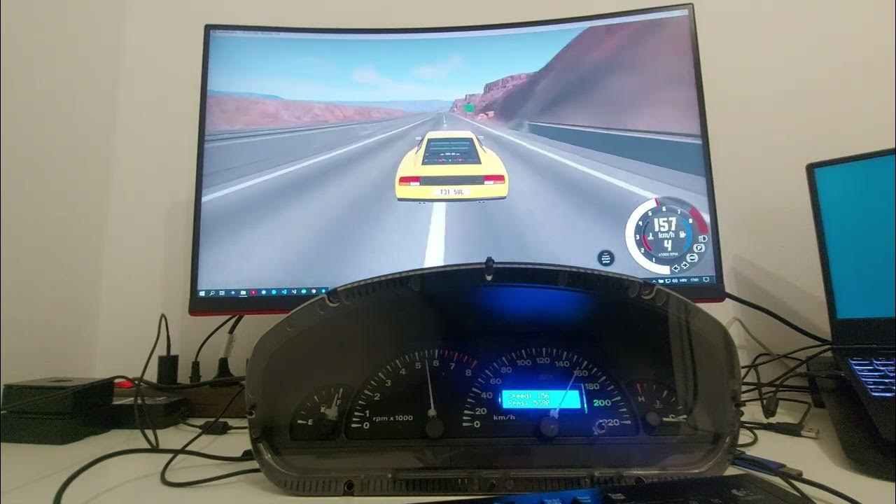 Custom dashboard STM32 BluePill Simhub - YouTube
