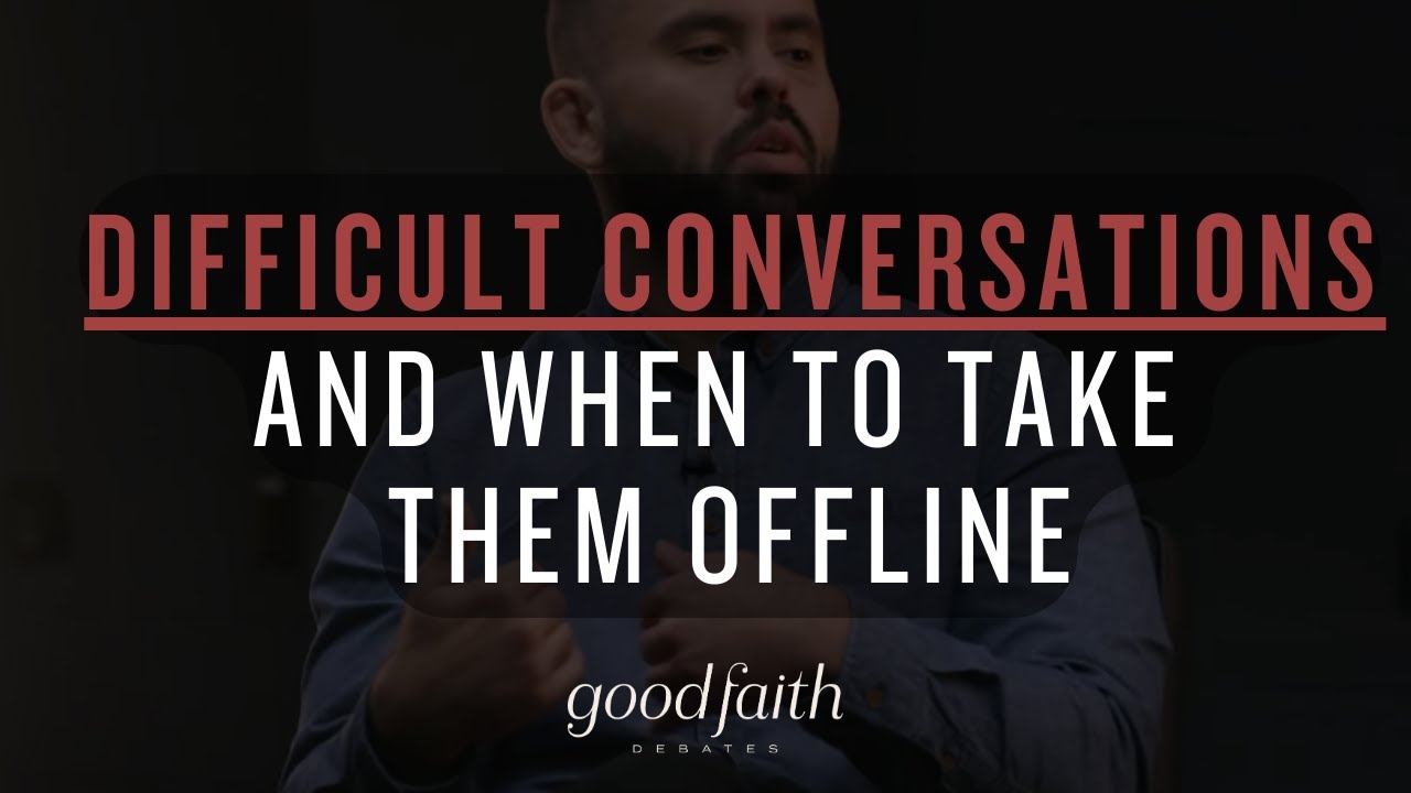 When to Take Difficult Conversations Offline - YouTube