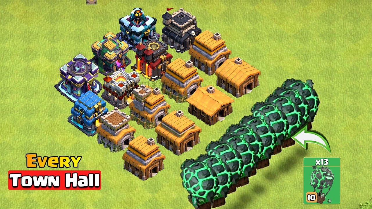 *NEW* Lavaloon Army vs Every Town Hall | Clash of Clans - YouTube