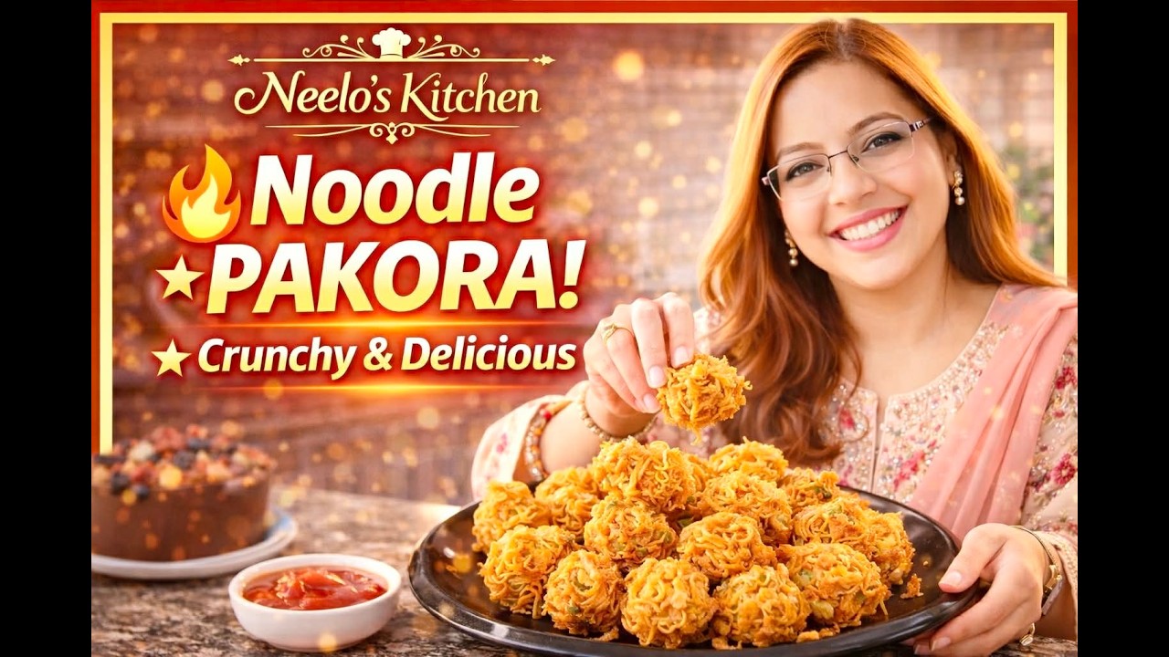 Noodles Pakora | Noodle and vegetable Pakoda | Maggi Noodles Fritters ...