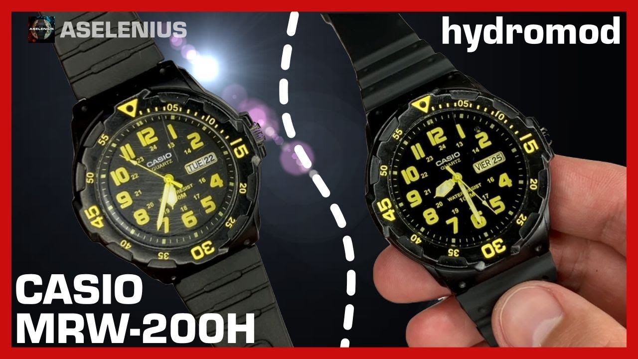 Restoring a Broken Casio MRW-200H: New Strap, Battery & Hydro Mod ...