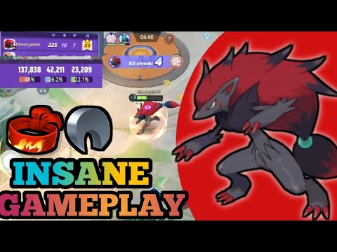 first time playing faint attack 130000+damage 18 kills in pokemon unite ...