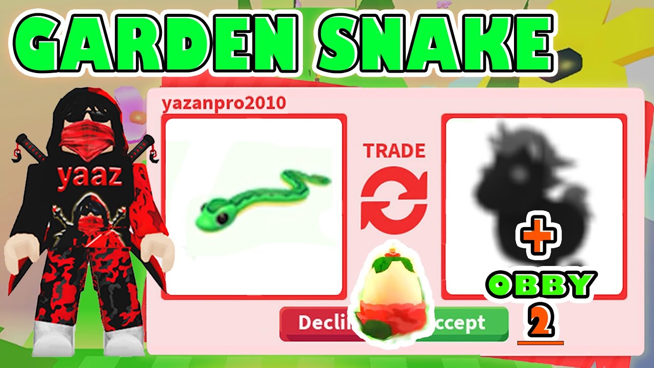 TRADING *NEW* GARDEN SNAKE 🔥🐍 IN NEW ADOPT ME GARDEN UPDATE ! ROBLOX ...