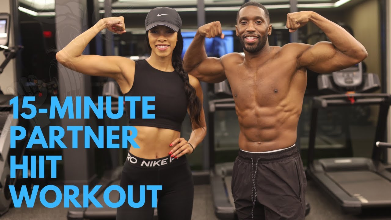 15 Minute Partner HIIT Workout | His & Her Fat Loss Exercises - YouTube