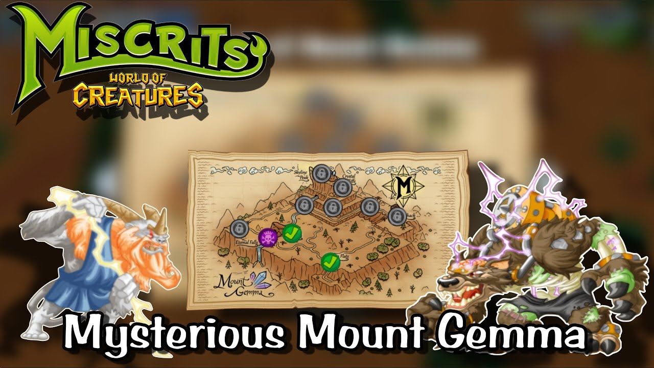 Miscrits Back!! Battle Mysterious Mount Gemma - YouTube
