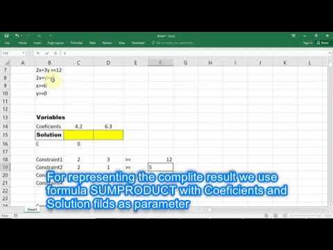 Minimize Cost Problem Solve using MS Excel - YouTube