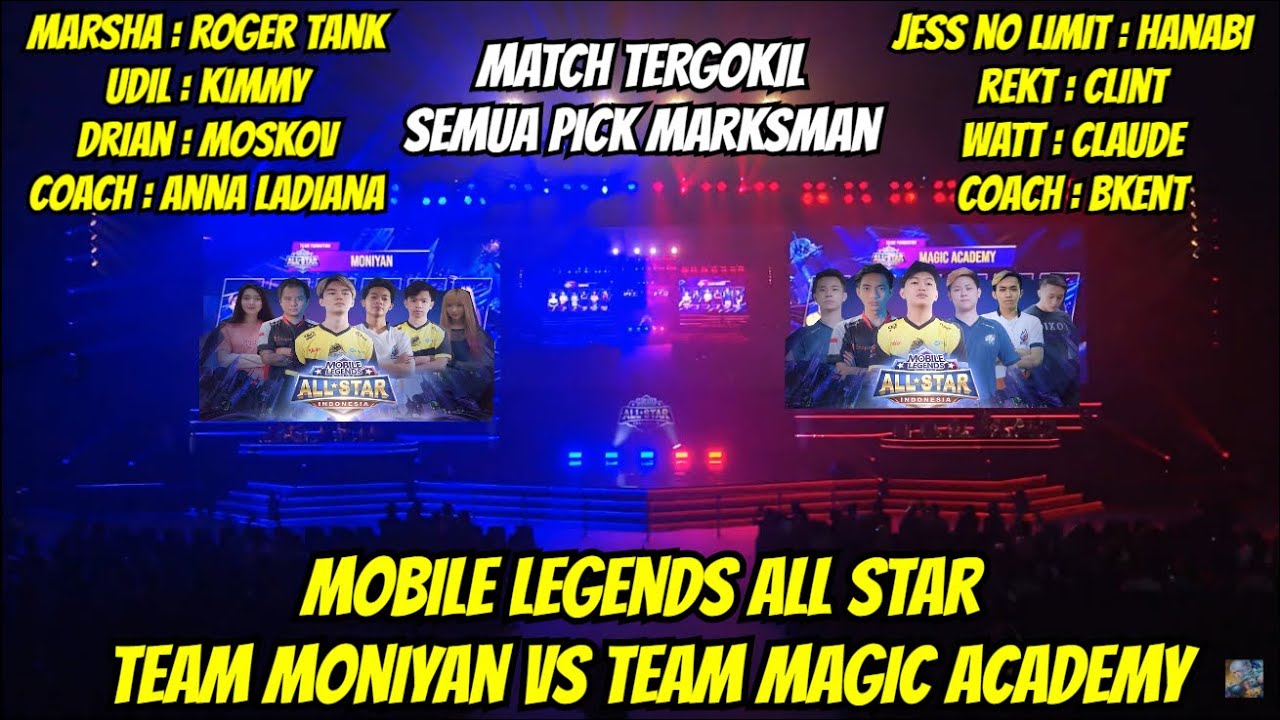 MLBB ALL STAR TEAM UDIL VS TEAM BKENT FULL MARKSMAN ! MATCH 1 - YouTube