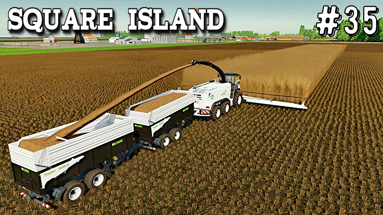 farming Simulator 22 Square Island Map Timelapse Ep #35 Mega Farm fs22 ...