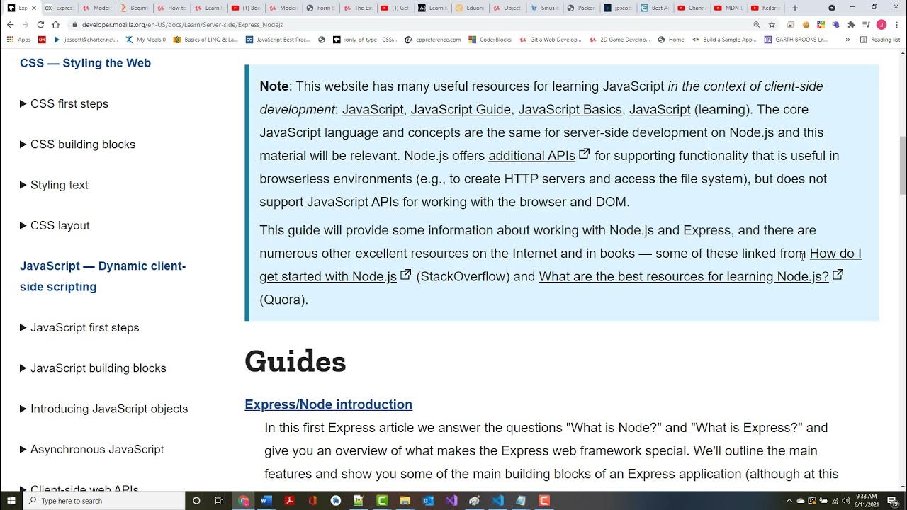 Express Web Framework Nodejs Javascript Part01 Youtube