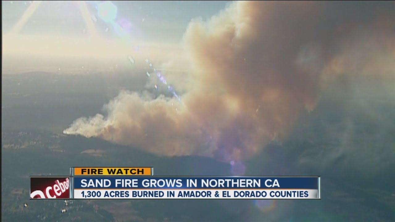 "Sand Fire" in Northern California continues to burn - YouTube
