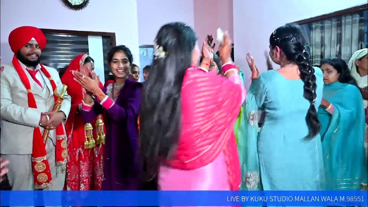 🔴[LIVE WEDDING DAY] NISHAN WEDS MANPREET KUKU STUDIO MALLAN WALA M.98551-88005 - YouTube