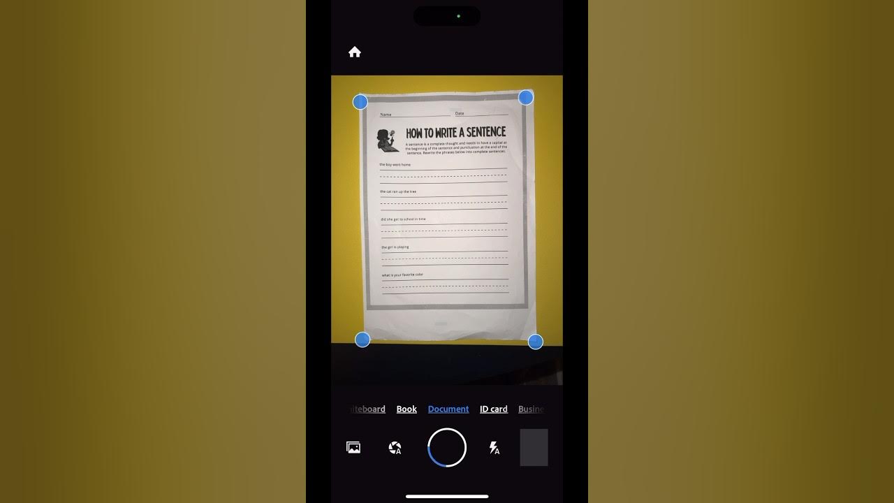 Using the Adobe Scan app to scan documents - YouTube