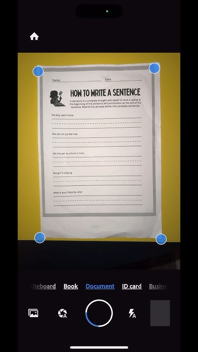 Using the Adobe Scan app to scan documents - YouTube