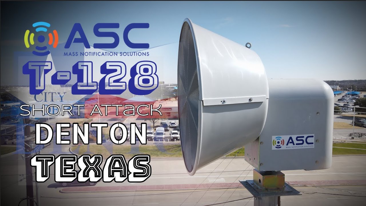 ASC T-128 | Siren Test | Short Attack (Fire Signal) | Denton, TX - YouTube