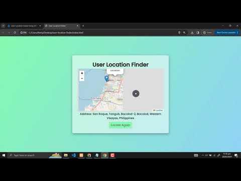 User Location Finder Using HTML, CSS and JavaScript with Source Code ...