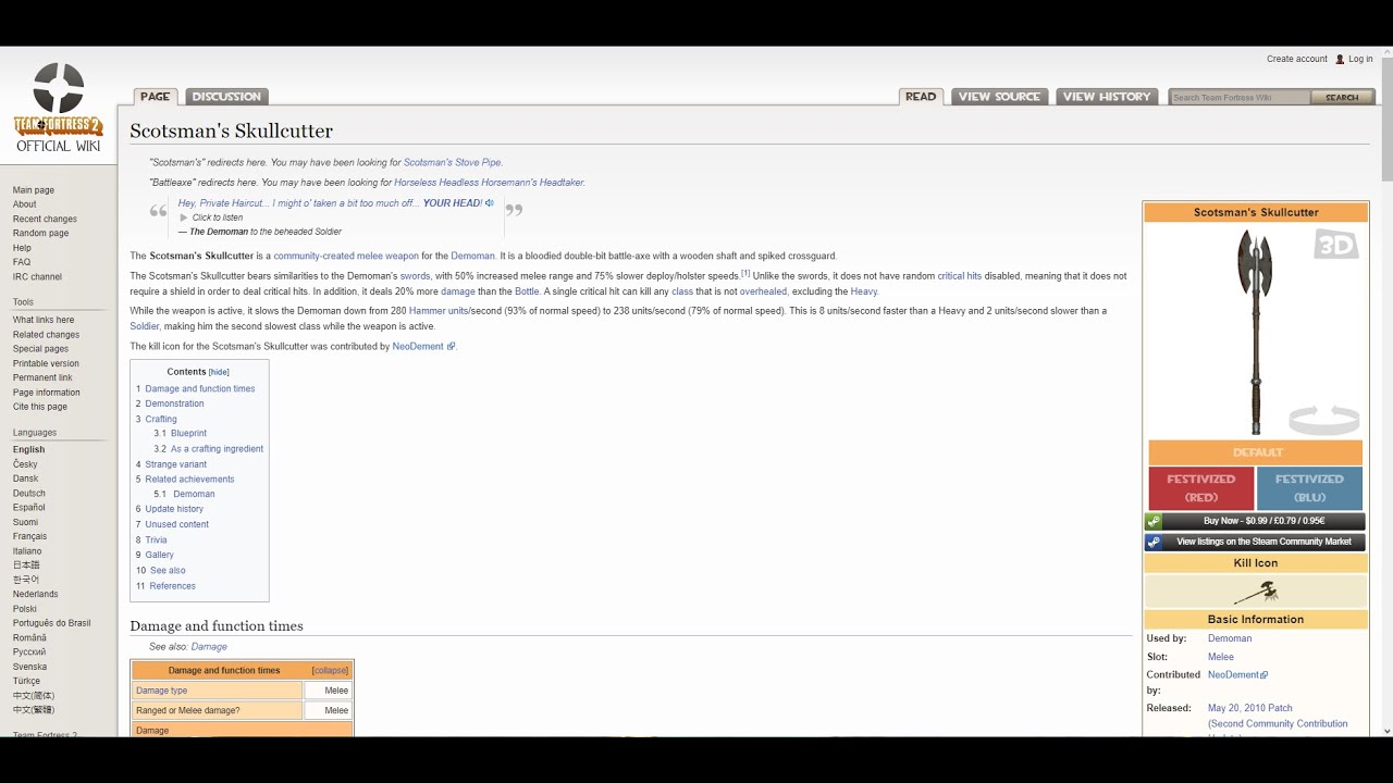 [TF2] Scotsman Skullcutter Shenanigans - YouTube