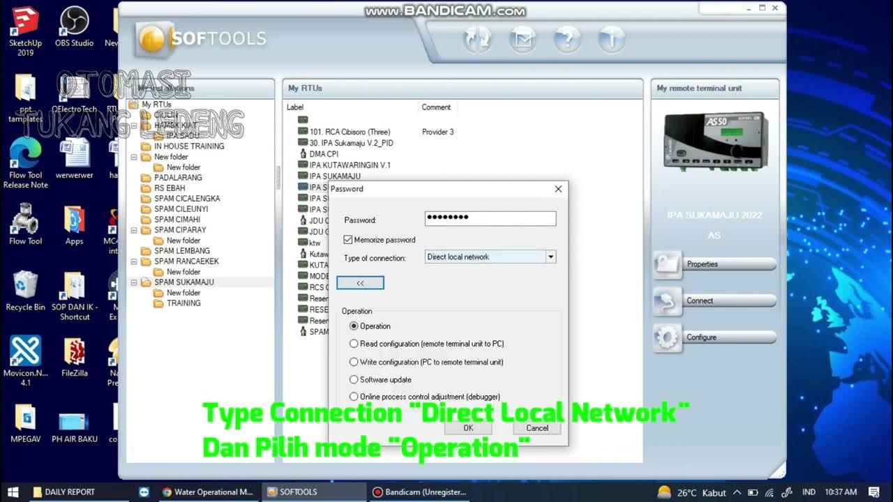 Tutorial Monitoring & Kontrol Mode Operation RTU Sofrel Menggunakan Softools Software - YouTube