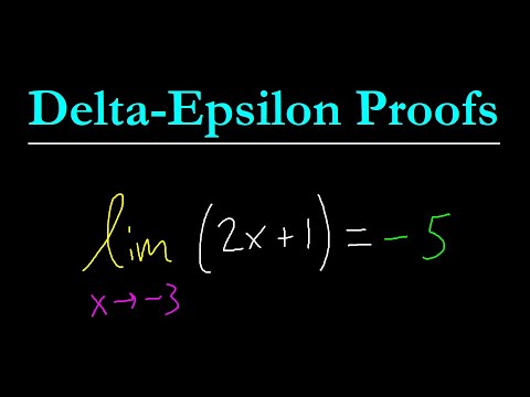 Proving Limits with the Precise Definition - Delta-Epsilon Proofs - Basic Introduction - YouTube