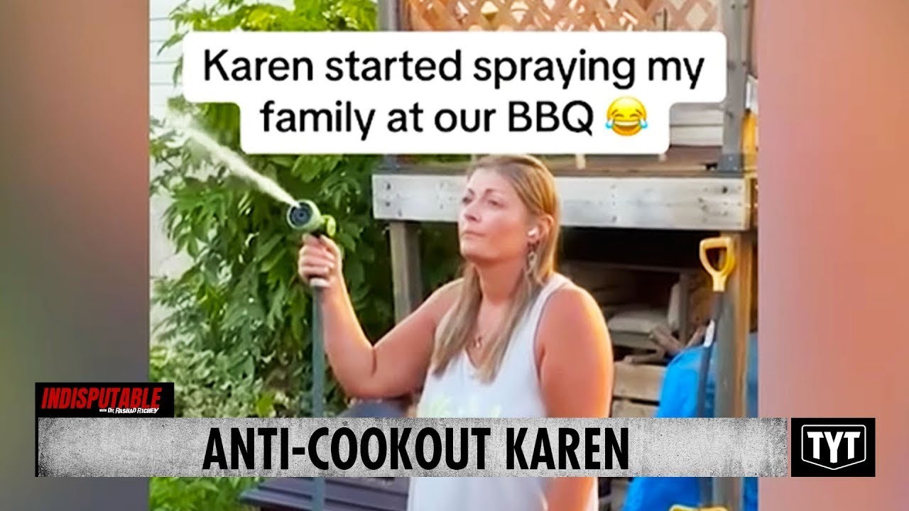 Karen Neighbor Wreaks Havoc On Family BBQ - YouTube