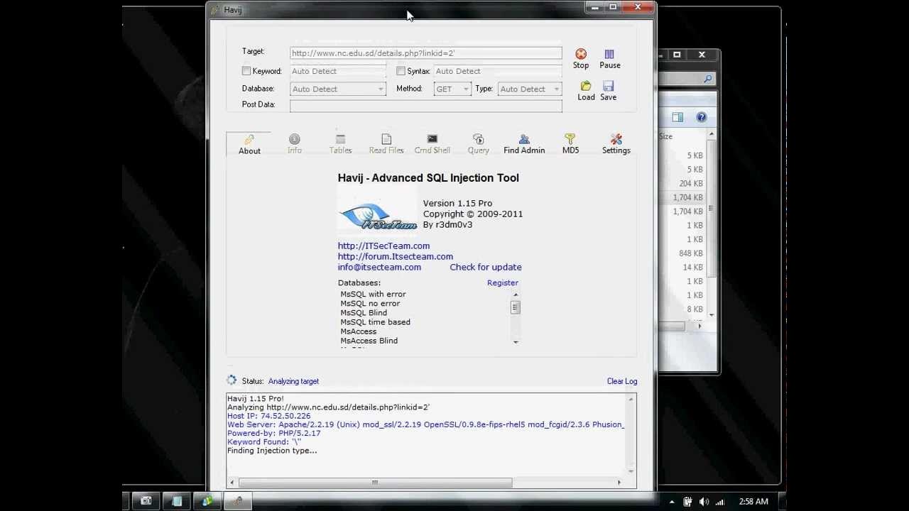 Tutorial On Jsky & Havij , Sql Injection - YouTube