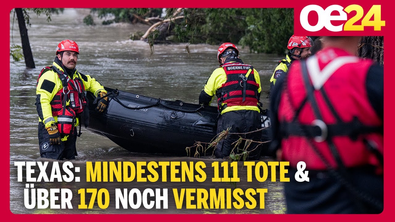 Texas: Mindestens 111 Tote & über 170 noch vermisst - YouTube