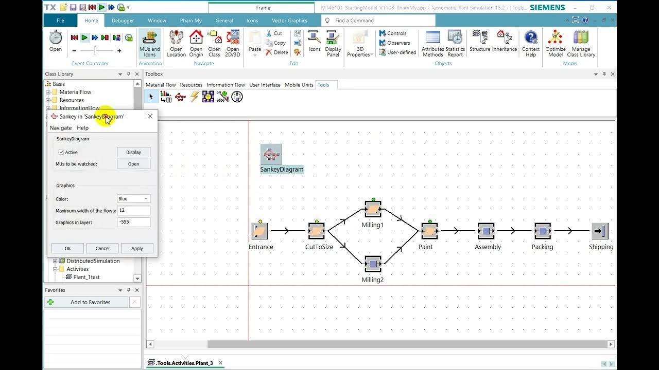 [Tecnomatix Plant Simulation] Tutorial 13 - Sankey Diagram - YouTube