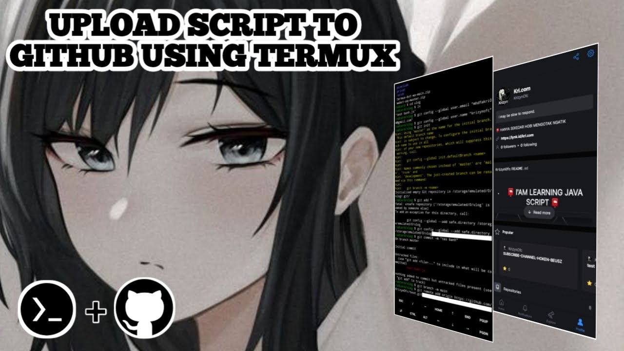 🎲 TUTORIAL UPLOAD SCRIPT KE GITHUB WITH TERMUX - YouTube