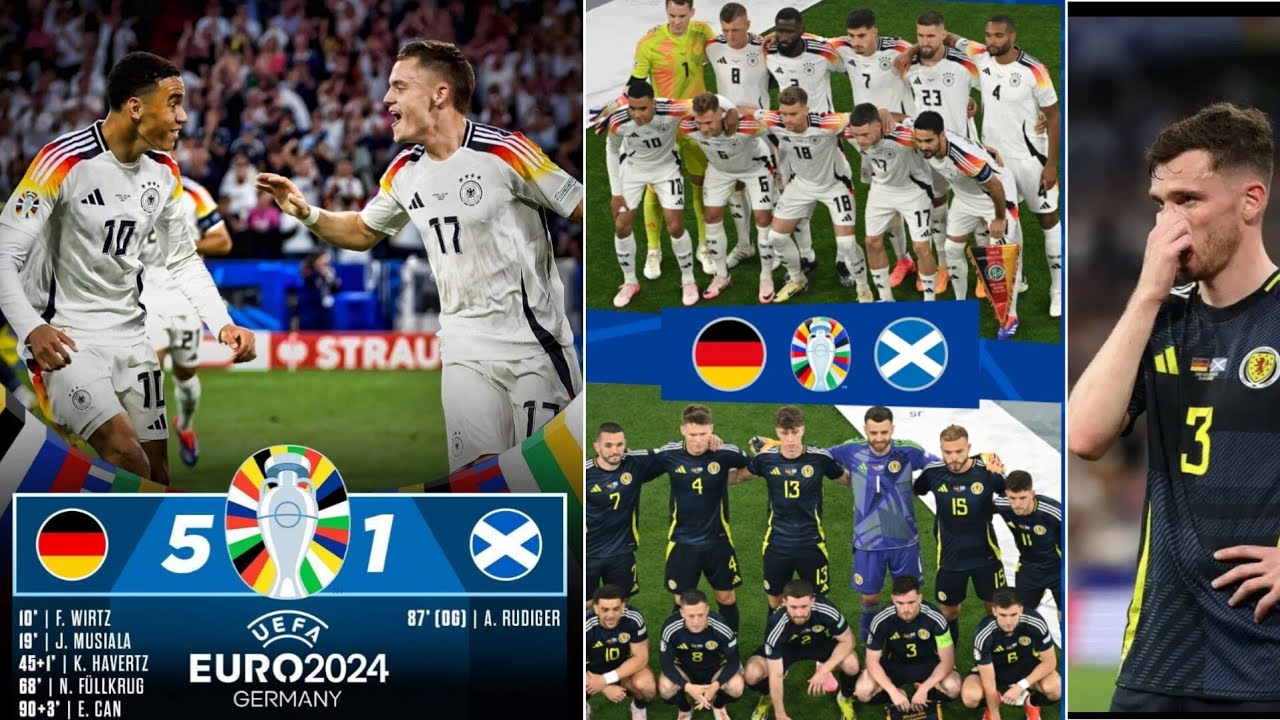Germany thrash Scotland 5-1 All goals & highlights - Euro 2024 - YouTube