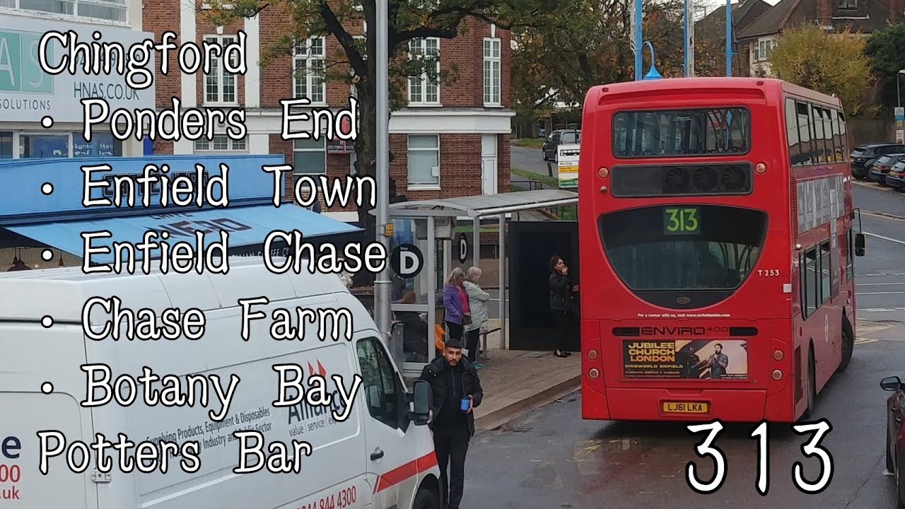 【Full Journey】 London Bus (Arriva) route 313 to: Potters Bar Station ...
