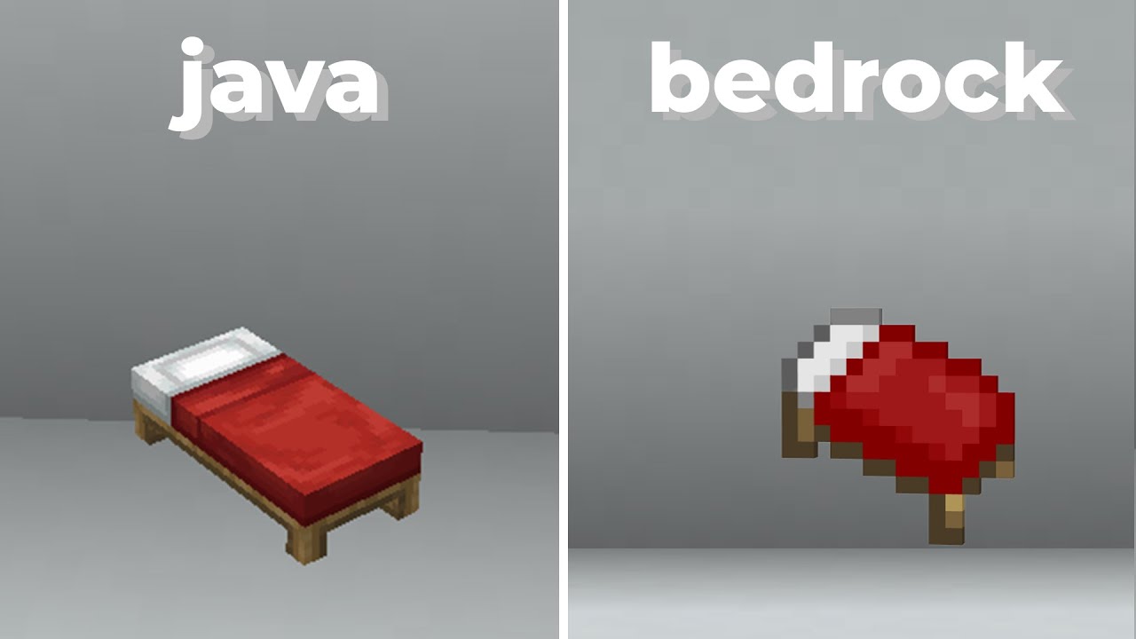 item textures in java vs bedrock - YouTube